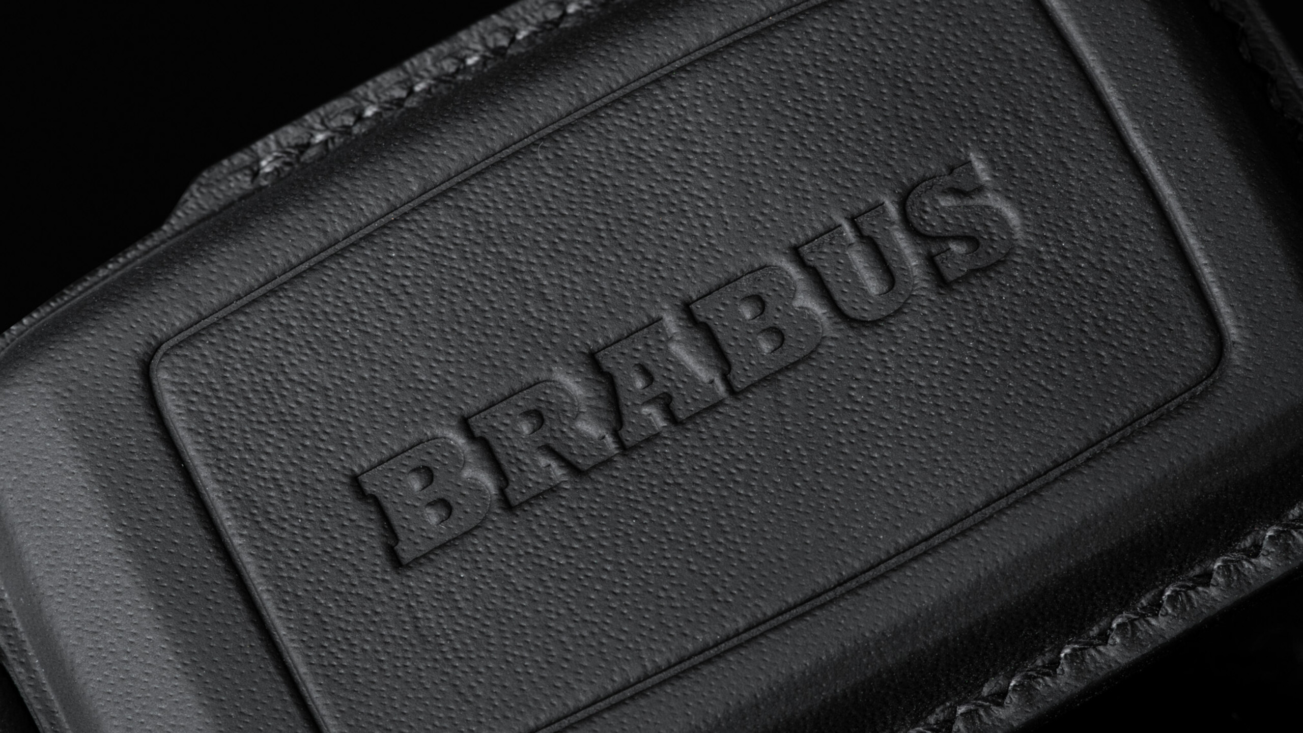 Leather key cover black BRABUS for Range Rover