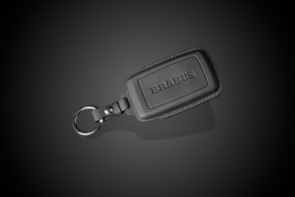 Leather key cover black BRABUS for Range Rover