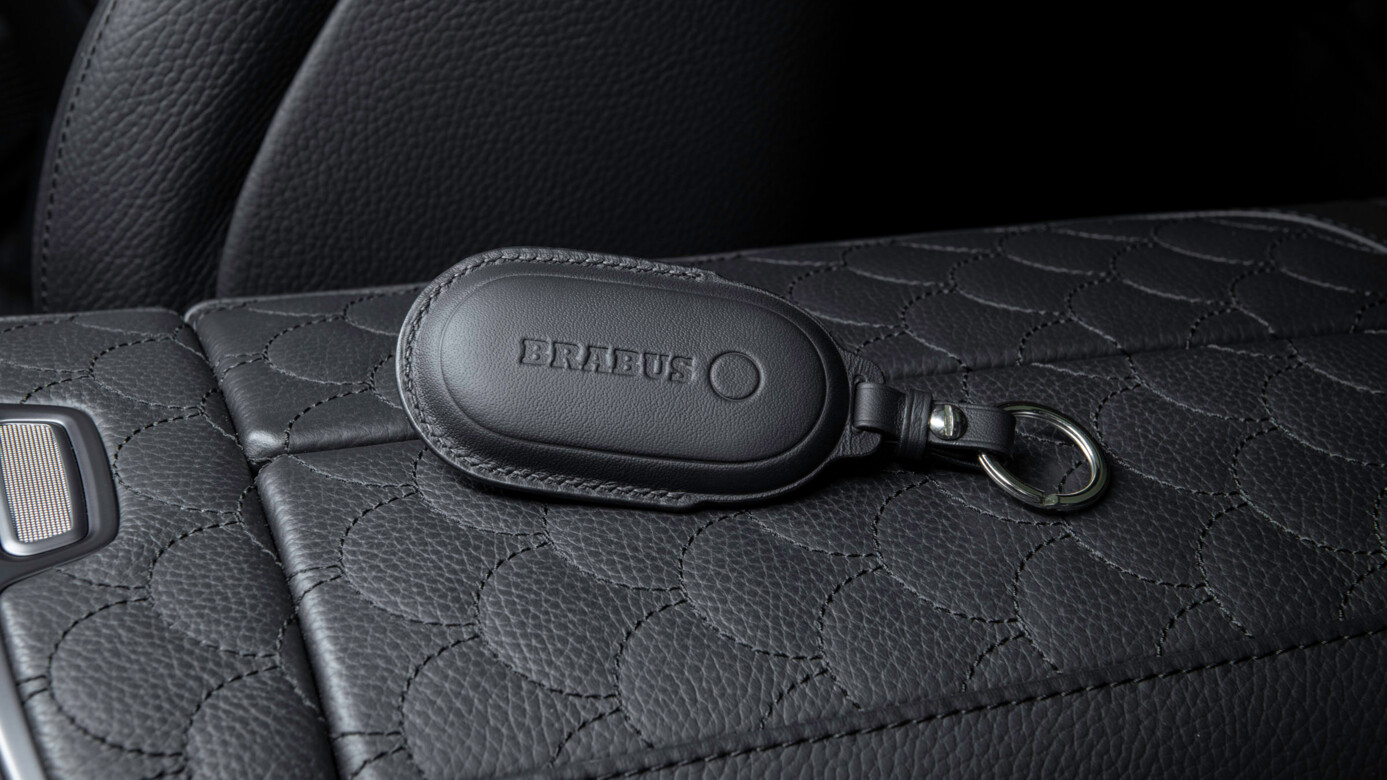 Leather key cover black Mercedes W 206 AMG Line