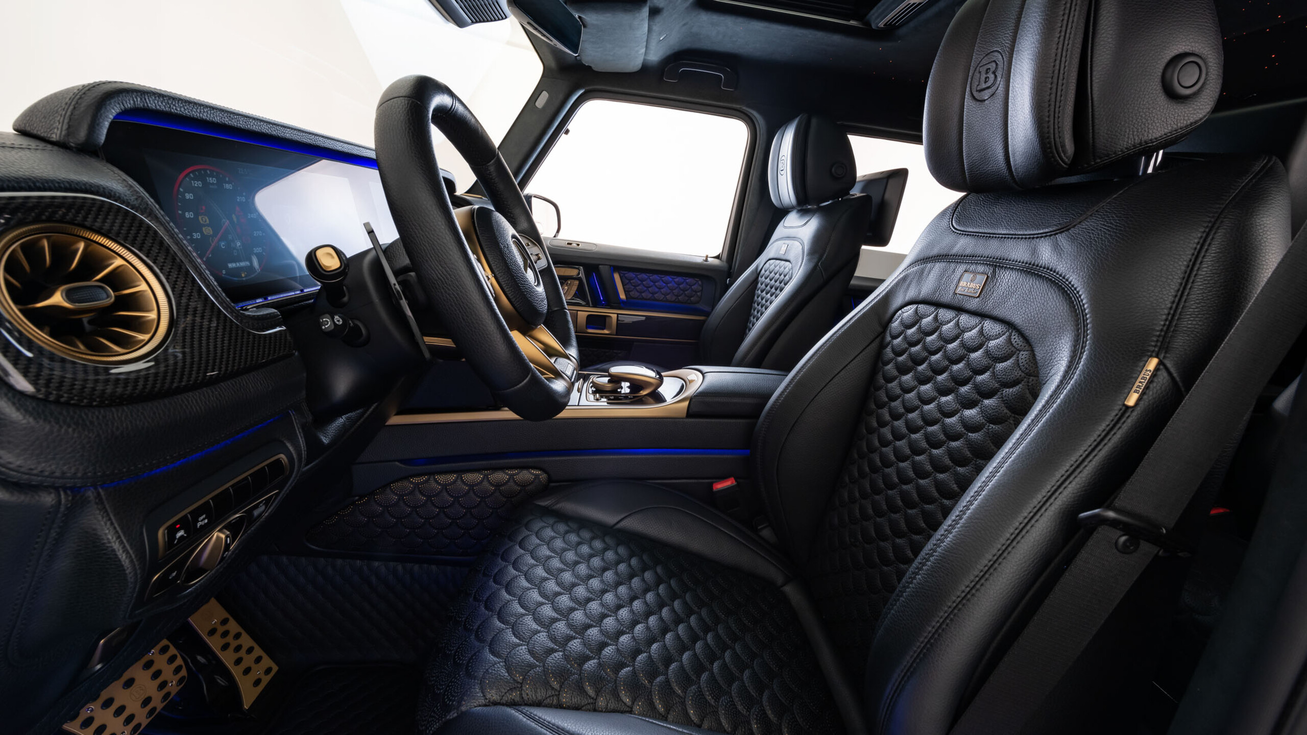BRABUS Black & Gold Style Interior Mercedes W 463A AMG G 63