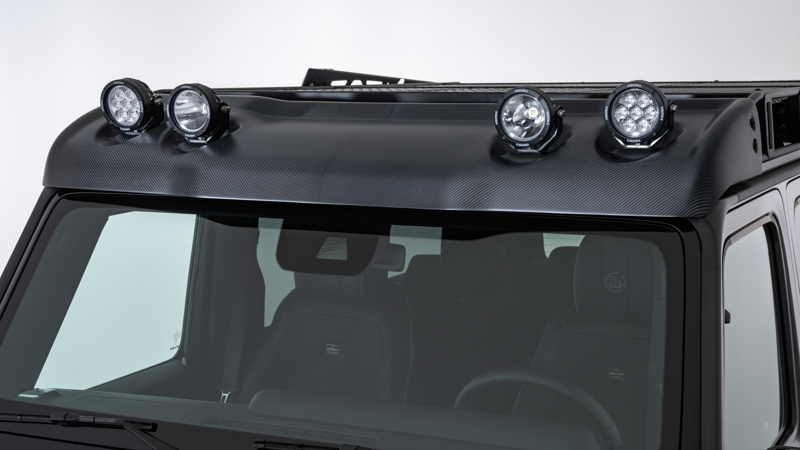 Carbon wind deflector with LED headlights Mercedes W 465 AMG G 63