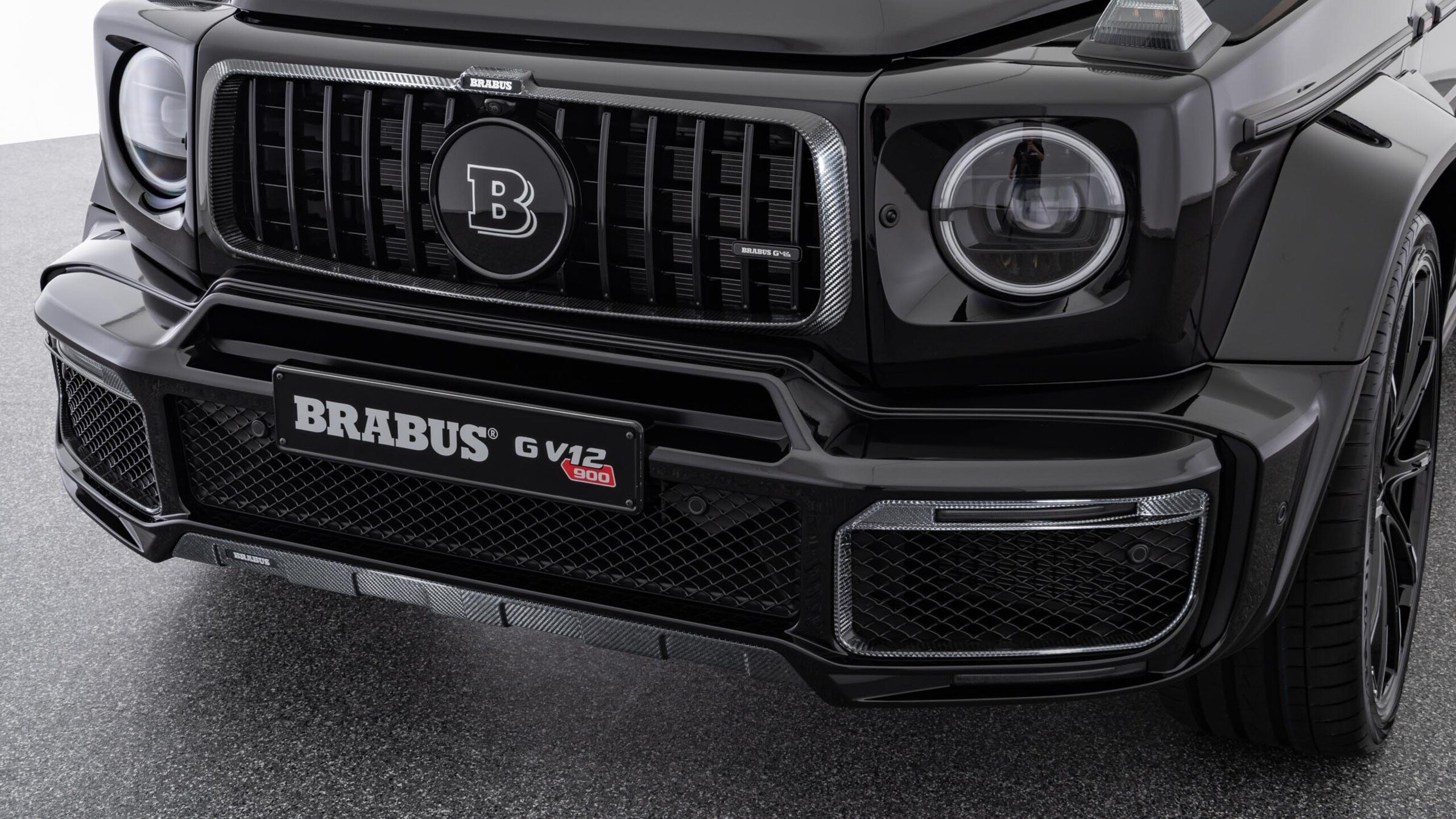 Carbon front fascia inserts for WIDESTAR Mercedes W 463A AMG G 63