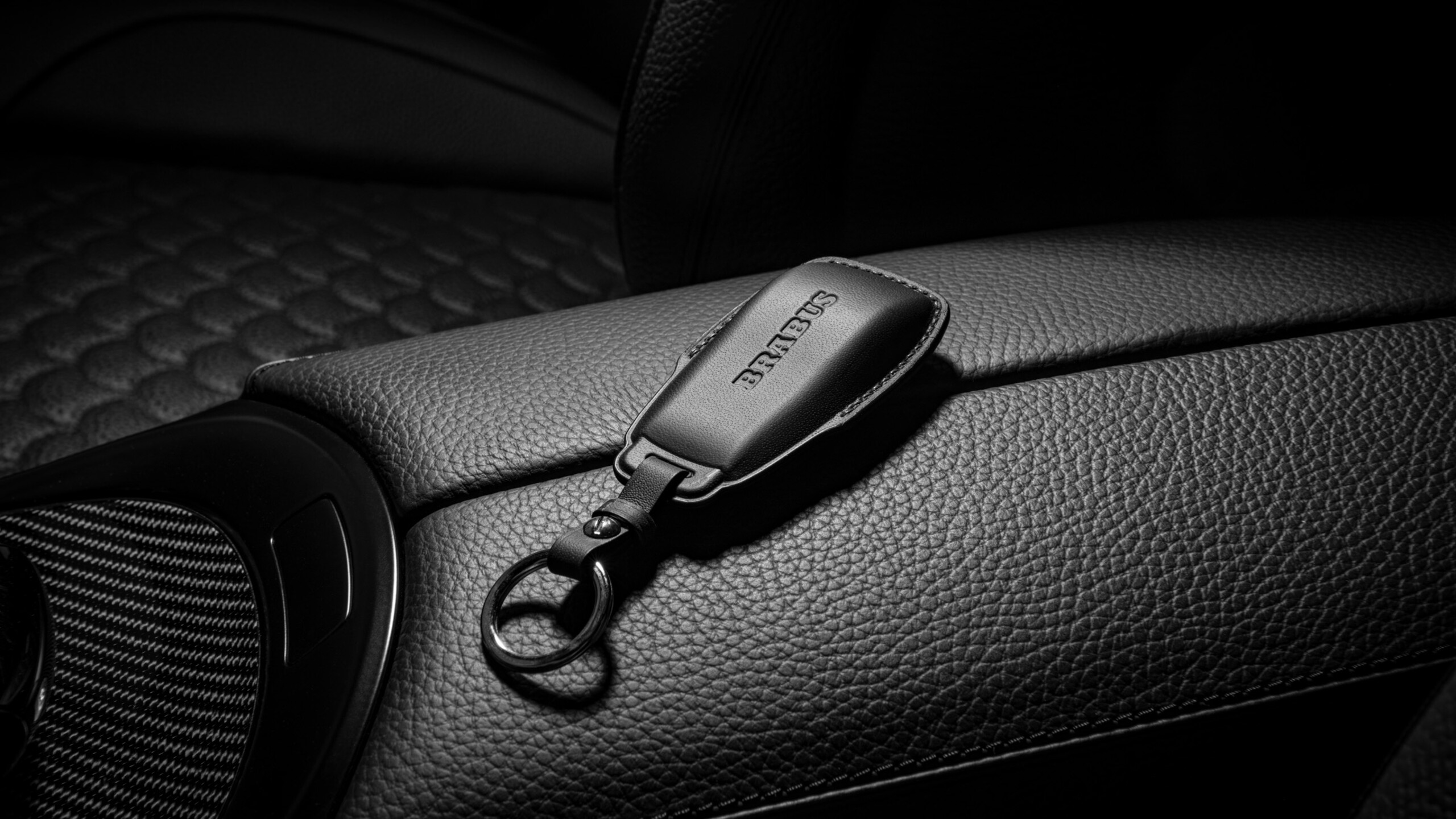Leather key cover black Mercedes W 463A AMG G 63